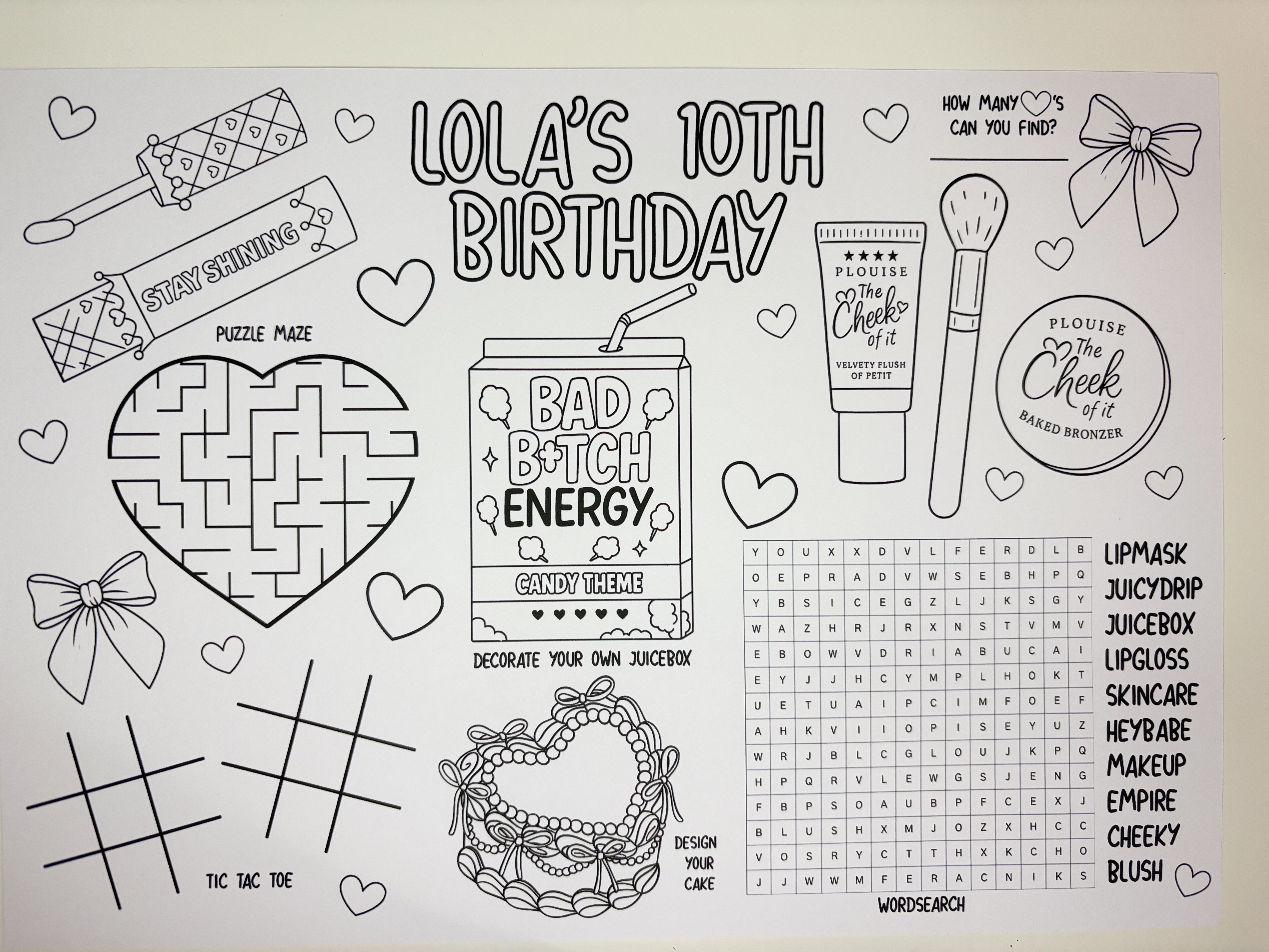 Plouise Activity Colouring Sheet – Ottie&Belle